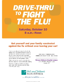 Drive Through Flu Clinic | Temple Independent School District